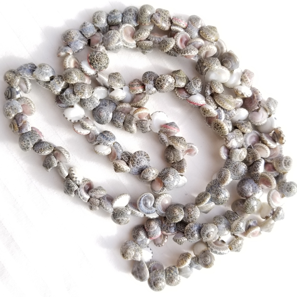 Vintage Natural Sea Shell Leis From Pacific Island - Gem